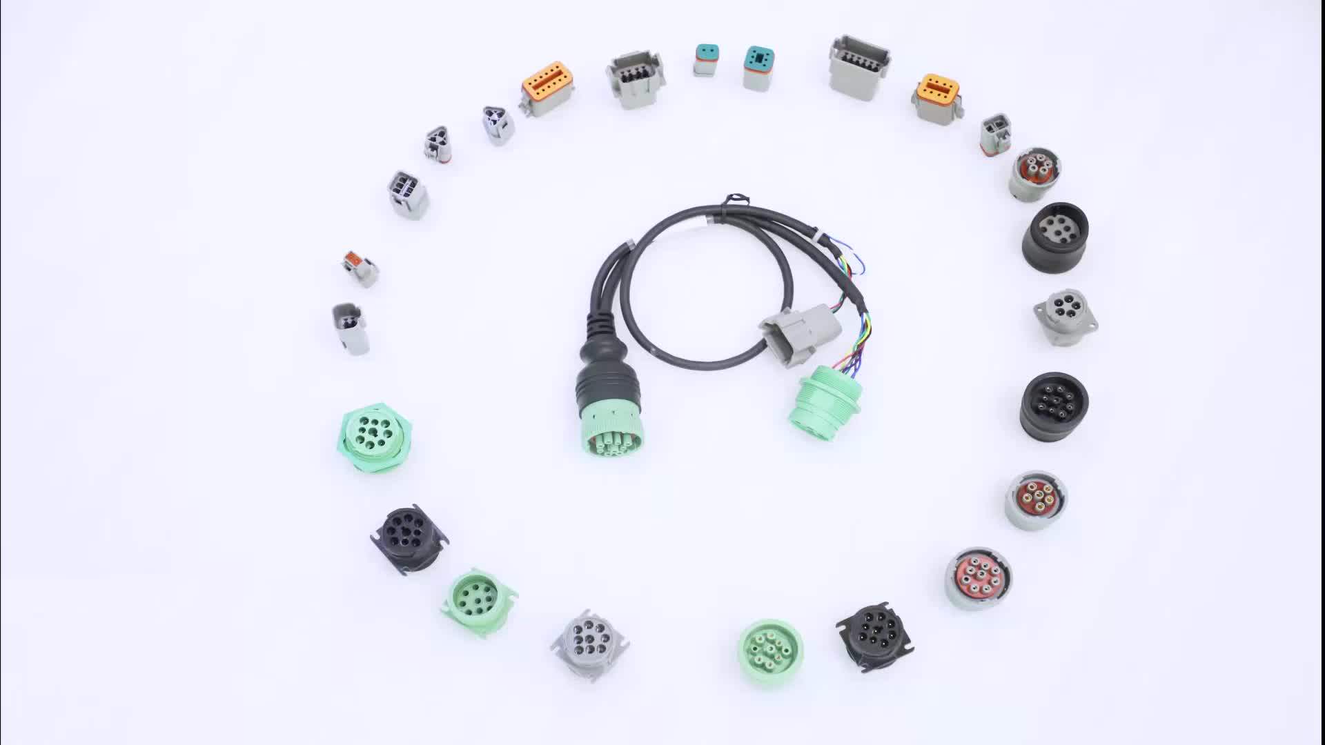 J1939 Can Bus Round Male And Female Deutsch 6 Pin Diagnostic Data Link ...