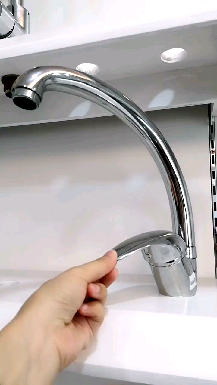 Goose Neck Long Spout Kitchen Sink Mixer Taps Faucet Kitchen ...