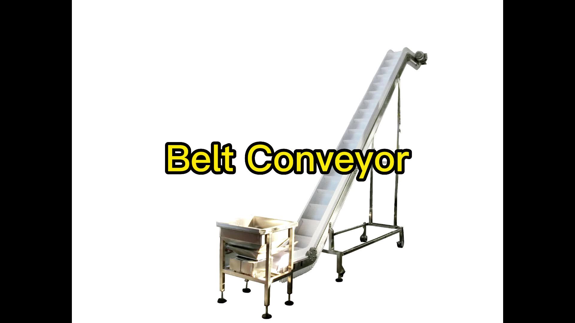 Factory Price Small Inclined Food Grade Belt Conveyor Machine For Food ...