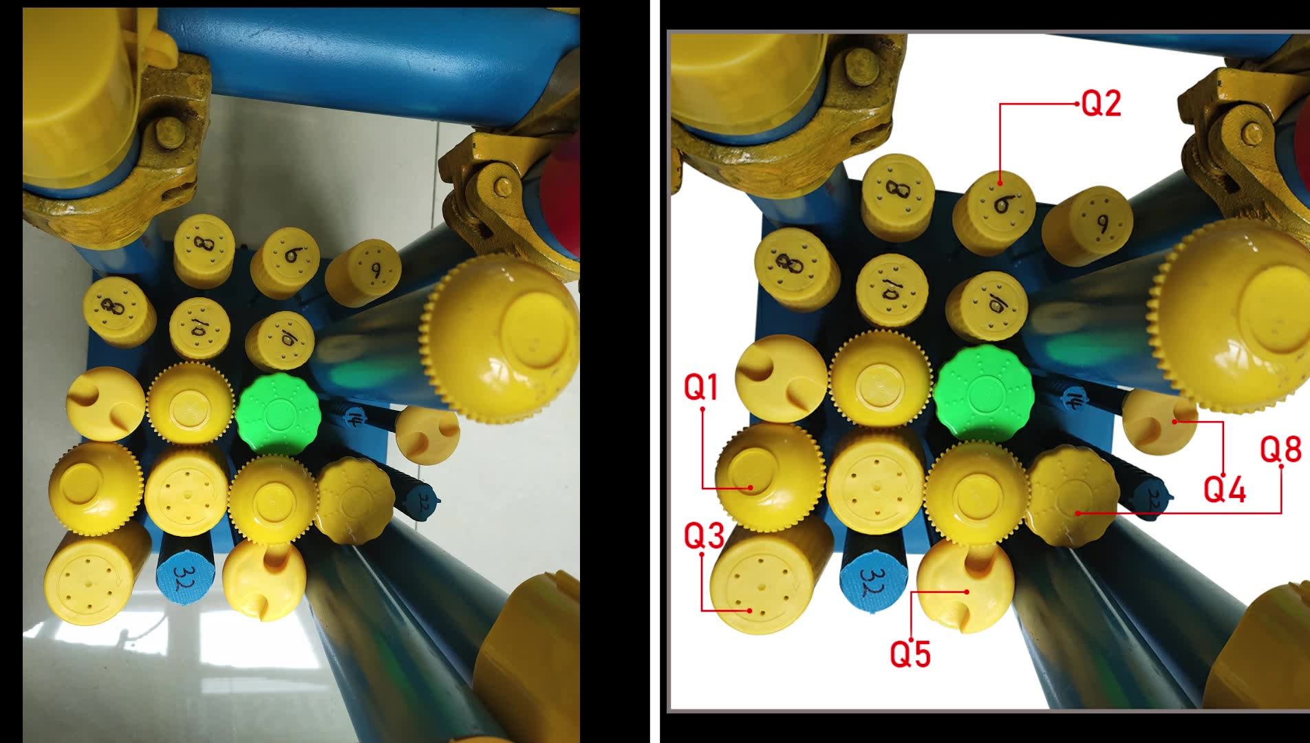 Q2 Round Plastic Rebar Safety Caps,Protective End Caps For Construction ...