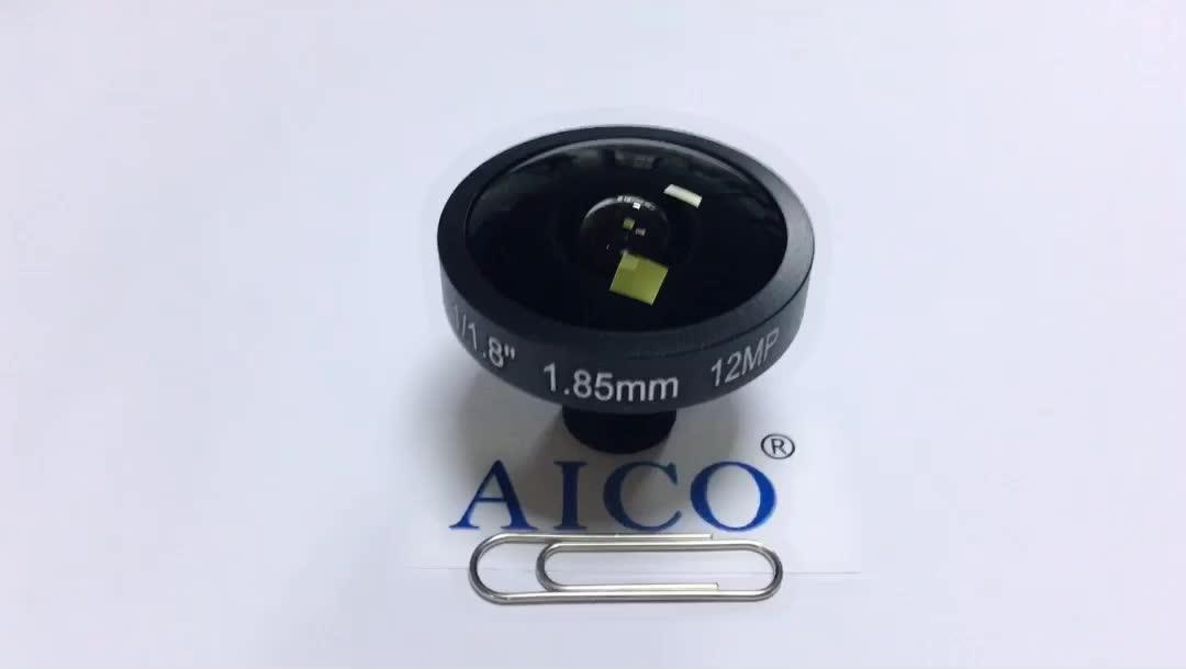 F2.0 12mp 4k 1.85mm Fov 185 Degree M12 S Mount Fisheye Cctv Ir ...
