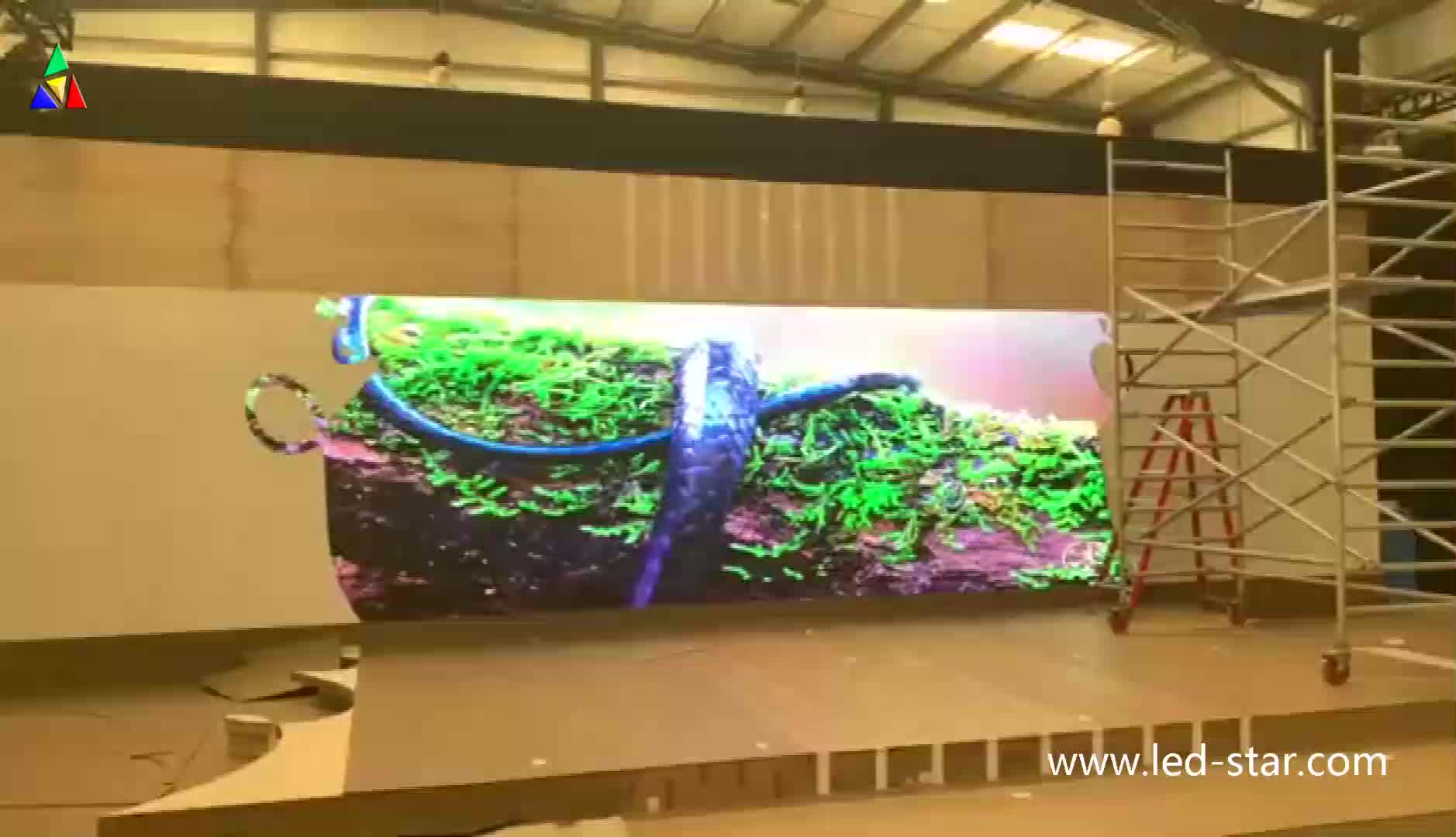 8k 4k Full Color Small Pixel Pitch P1.2 P1.5 P1.8 P2 Ultrathin Fixed Indoor Led Video Wall Front ...