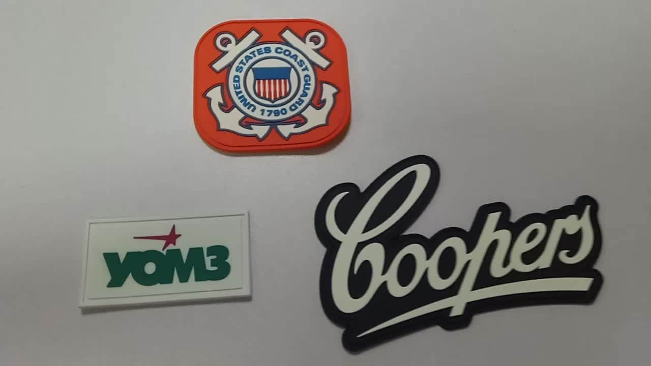 Custom Rubber Pvc Label Patch 3d Custom Patch Logo Embossed Pvc Patches ...