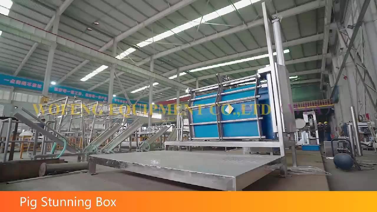 Complete Pig Slaughterhouse Stunning Box Sow Killing Abattoir Machine ...