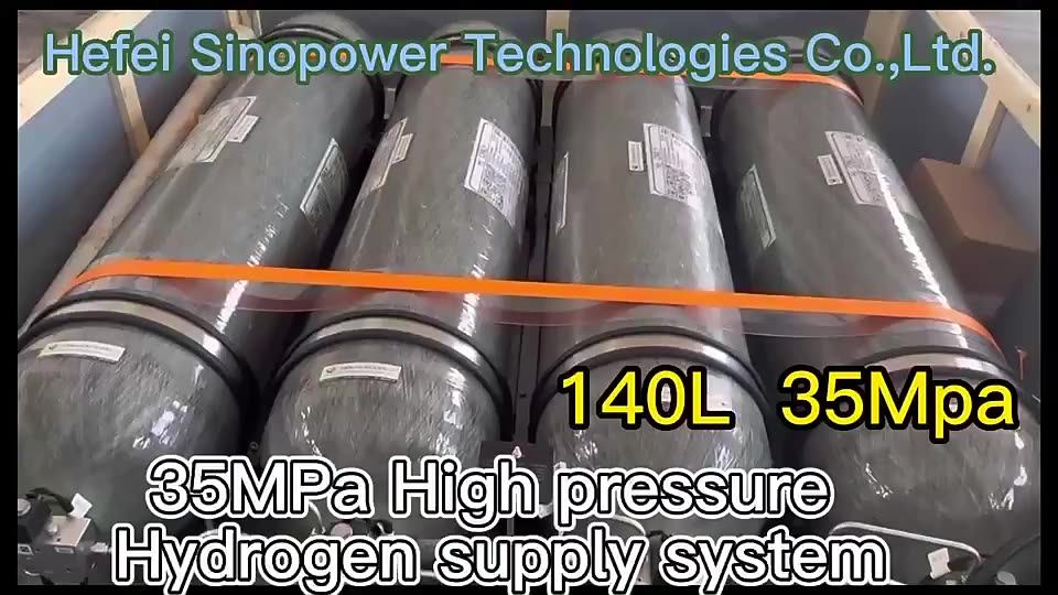 210l High Pressure Hydrogen Storage Tank System For Fuel Cell Hydrogen ...