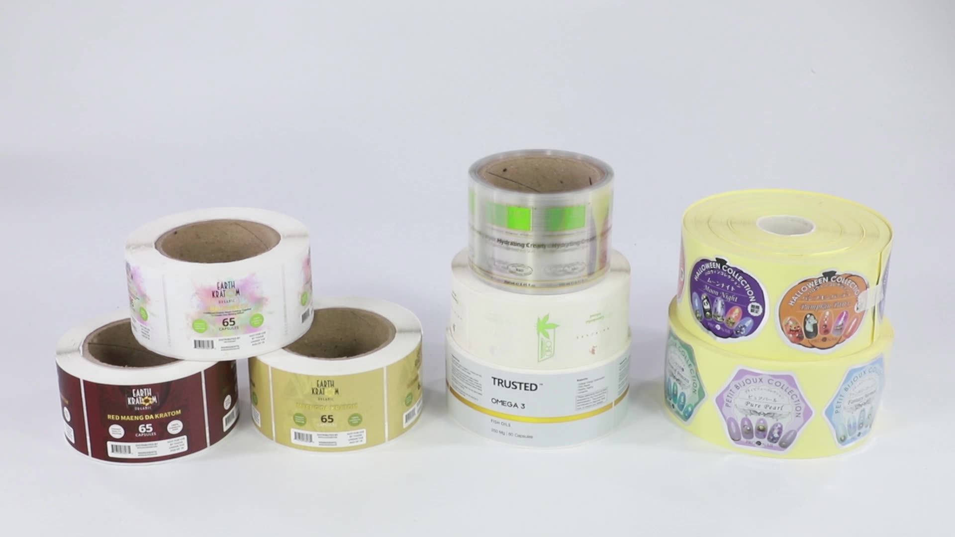 Printable Glitter Sticker Paper 80mm Label Sticker Roll Etiquetas ...