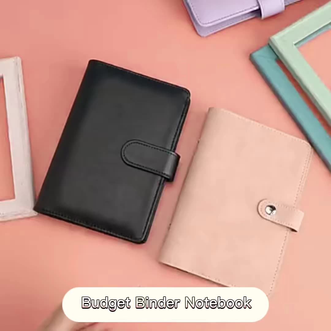 2023 Custom Journals Budget Binders Pu Leather Budgeting Notebook With ...
