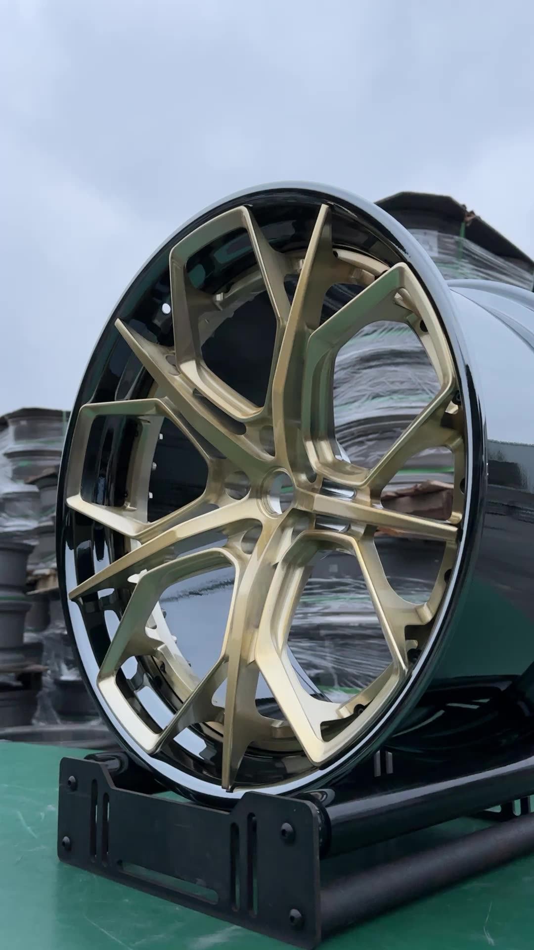 Two-piece Brushed Forged Wheel Custom Wheel Rim 16-30 Inches 6061-t6 ...