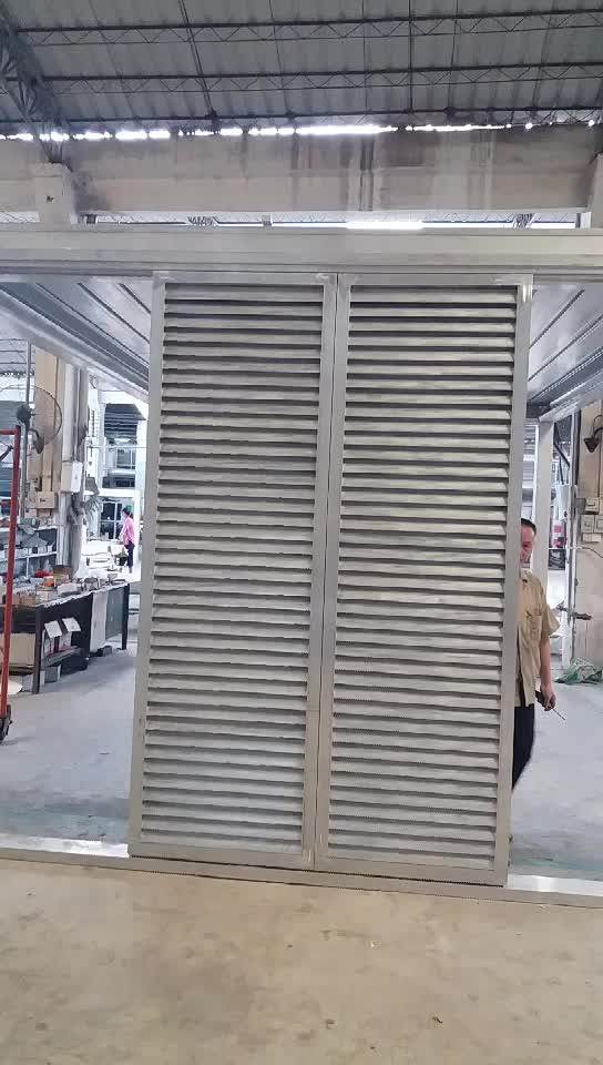 Fixed Blade Sliding Aluminum Louver Door For Internal & External ...