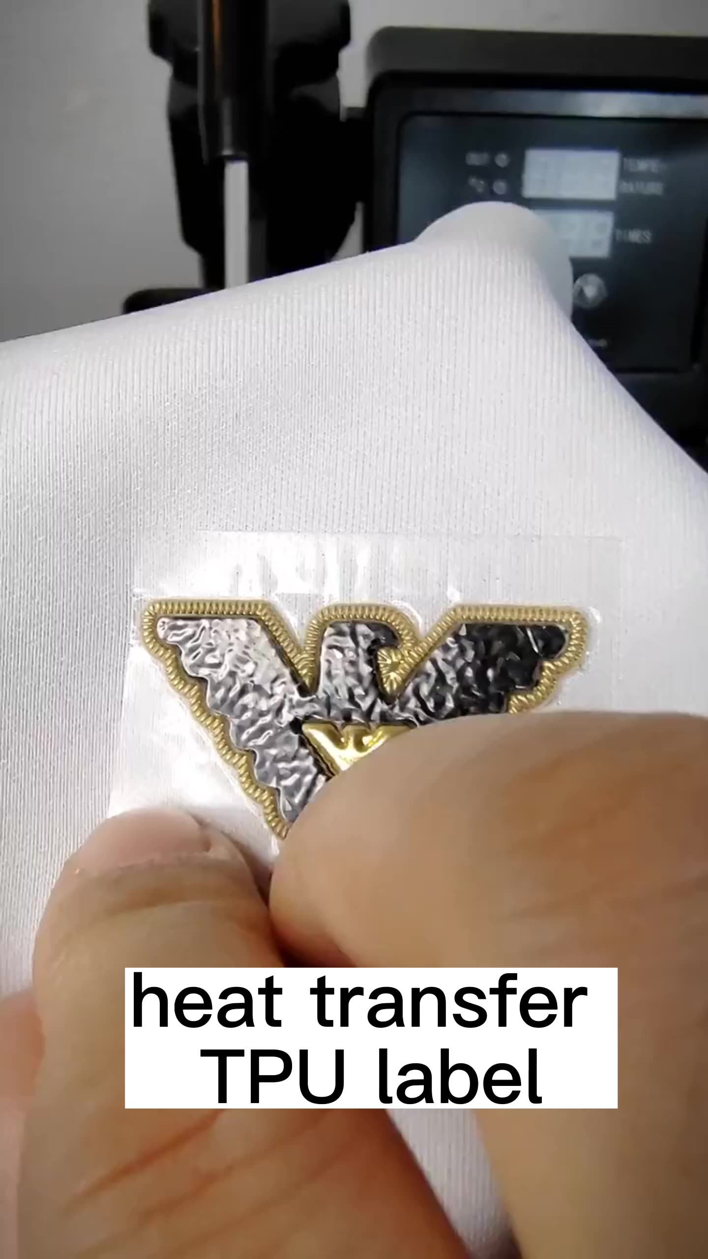 Heat Transfer Badges Wholesale Custom Metallic Logo Letters Patches Tpu ...