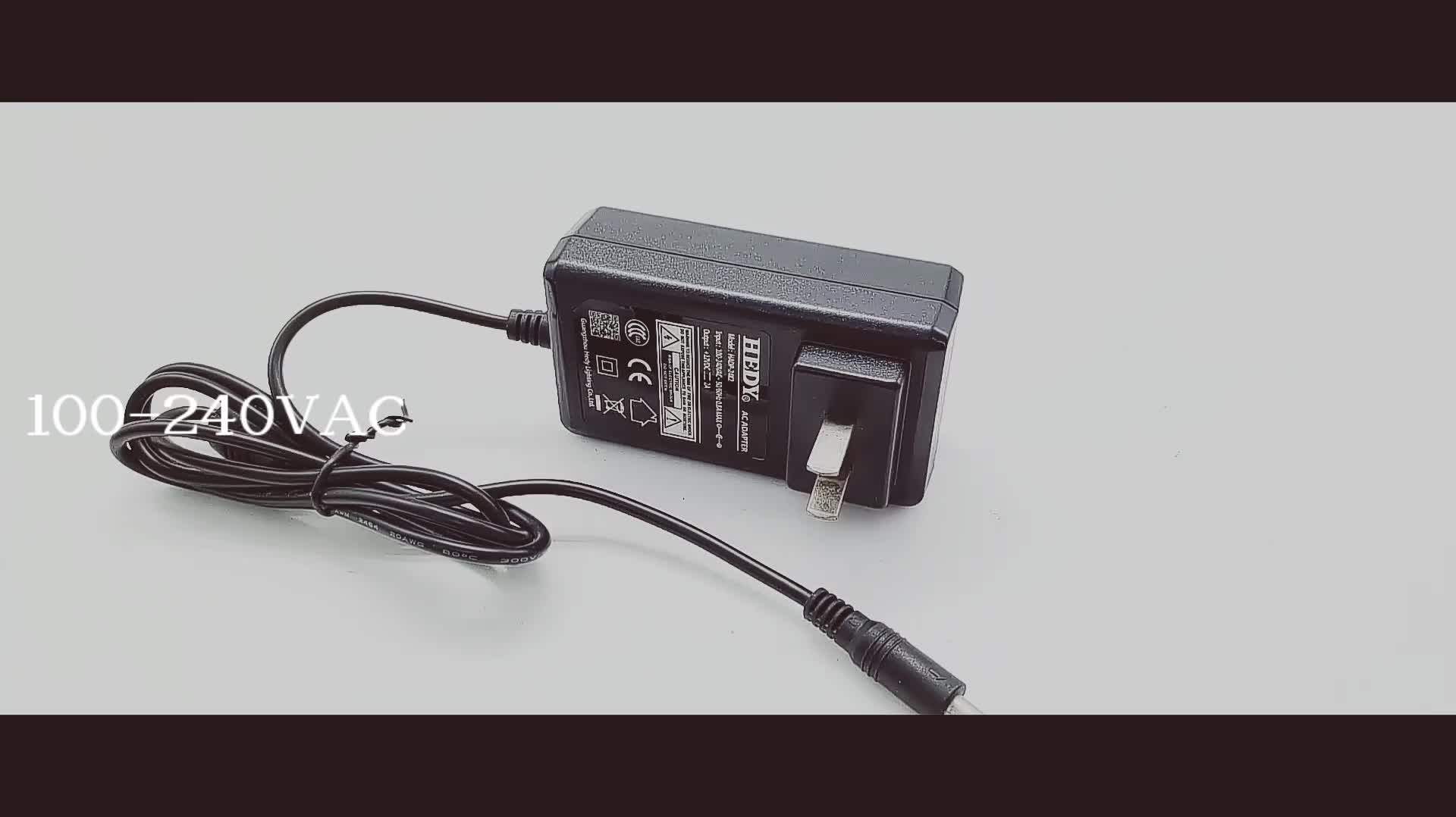 Adapter 100 220 240vac 50 60hz 12vdc 2amp 24watt Power Supply Adaptor ...