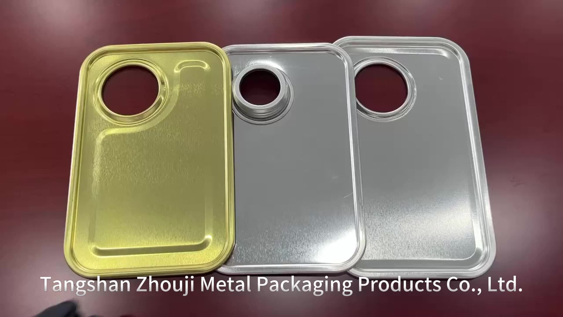 4l Square Tin Can Components Square Top With Metal Screw Lid And Bottom ...