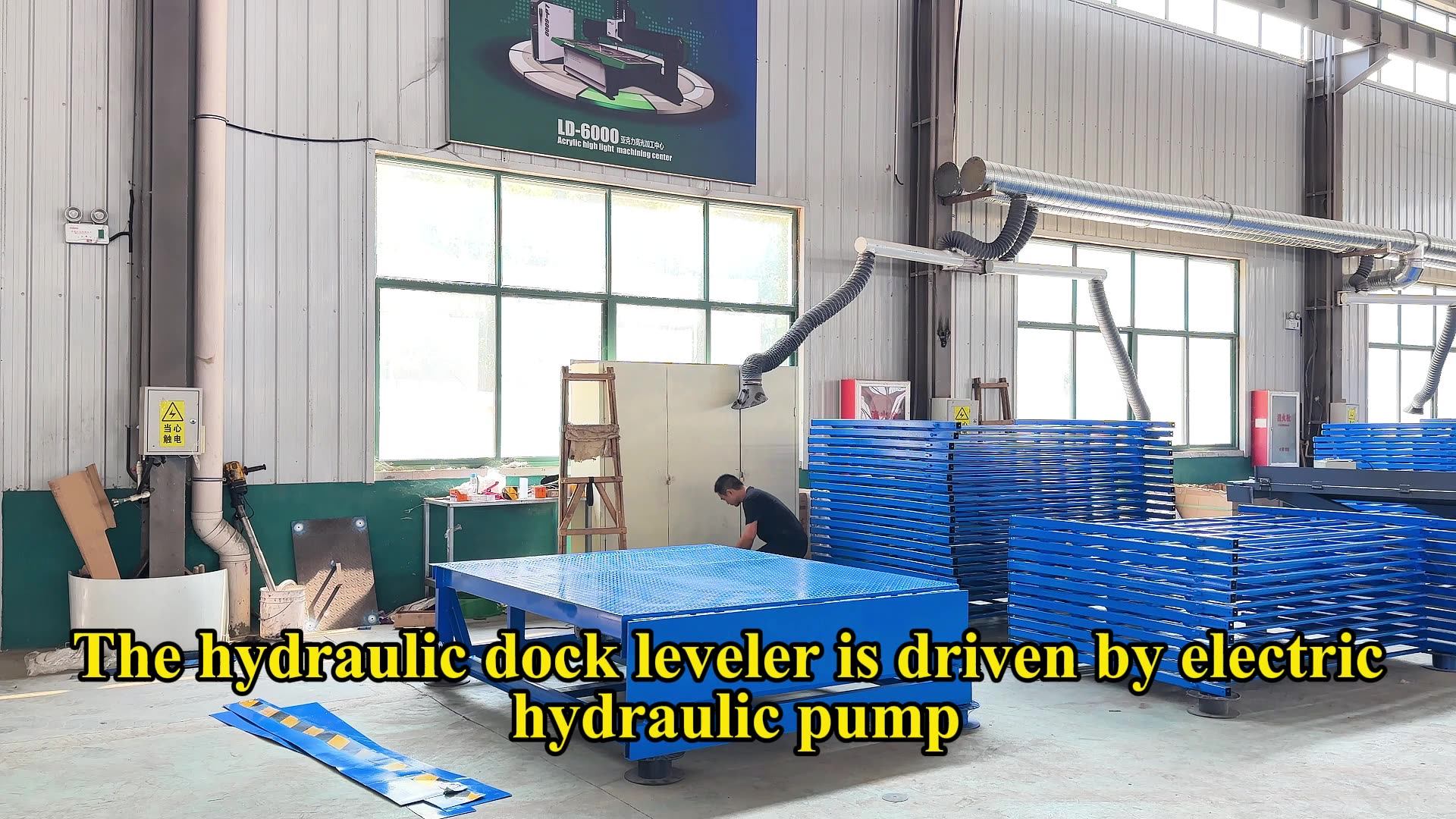 Warehouse Truck Container Dock Levelers Hydraulic Loading And Unloading ...
