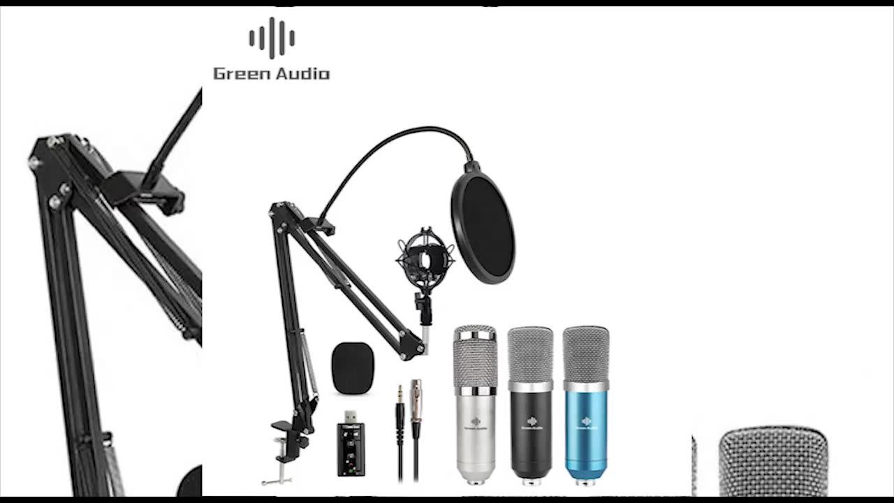 Bm-800 Green Audio Microphone Professional Studio Condenser Sound ...