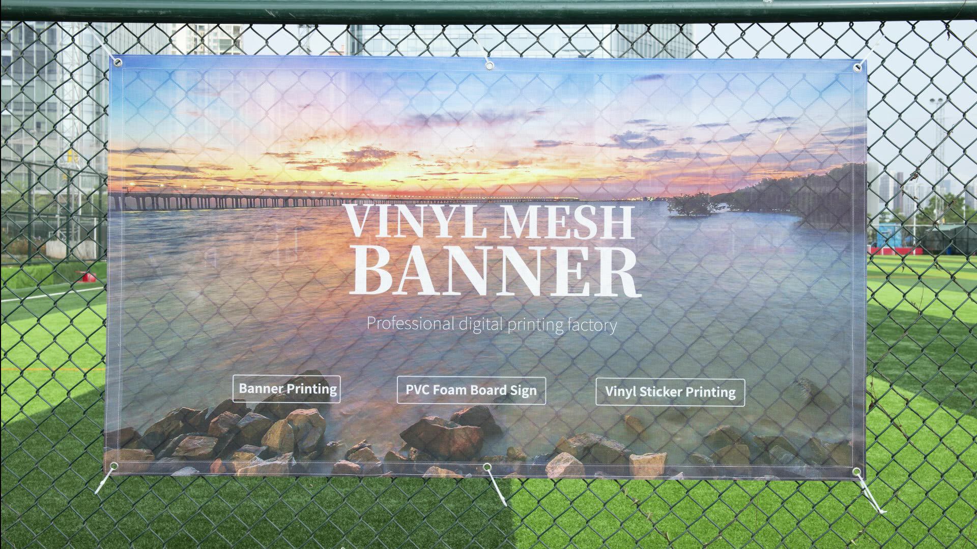 High Quality Custom Outdoor Waterproof Mesh Fence Banner Printing Pvc ...