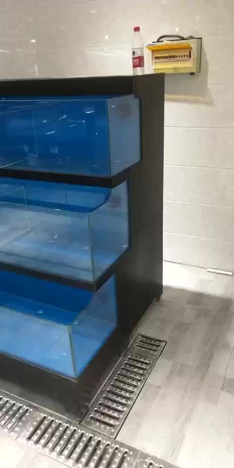 Customized 3 Layers Live Seafood Lobster Crayfish Crawfish Fish Display ...