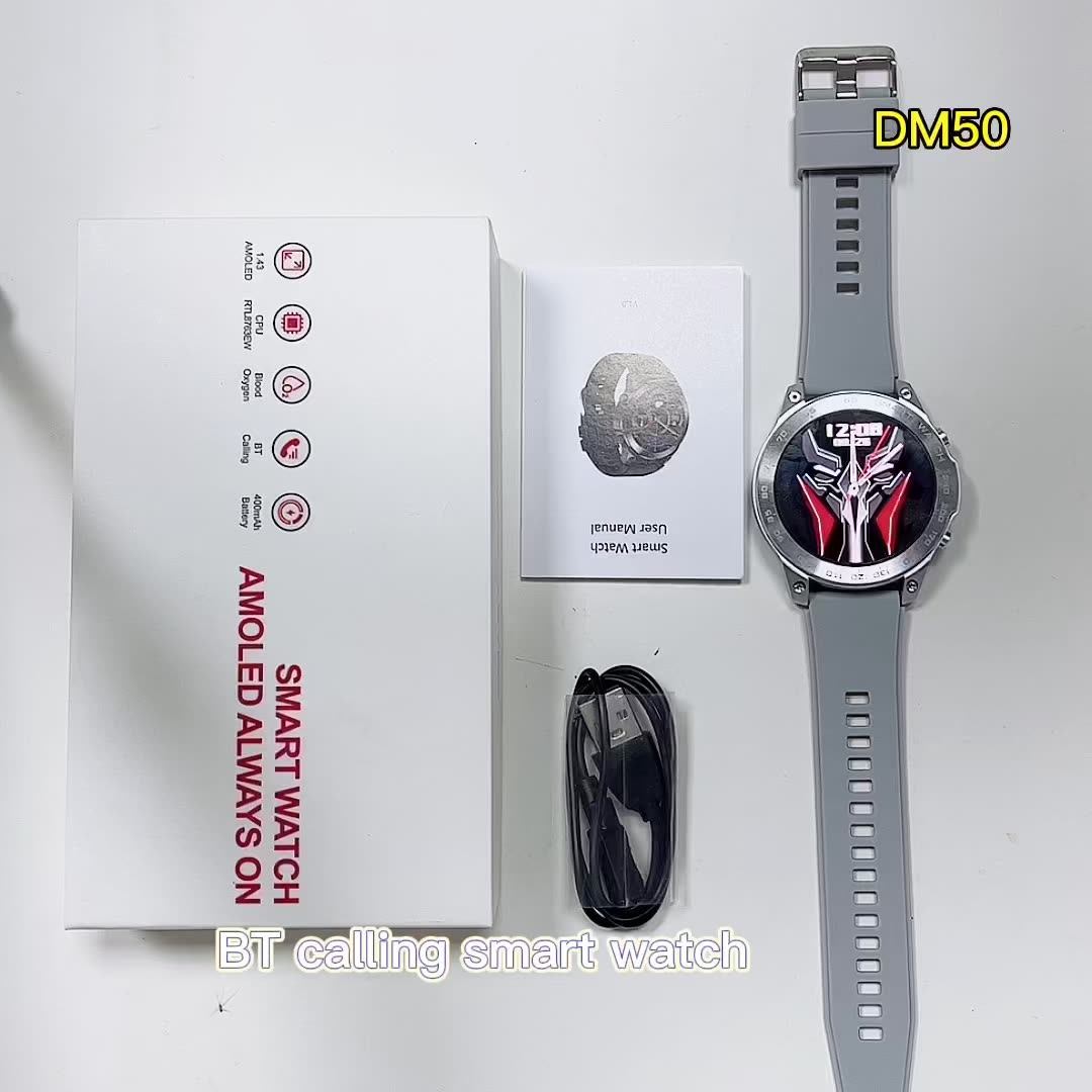 New Amoled Smart Watch Dm50,1.43inch 466*466 Hd Screen Chip 8763e Bt ...