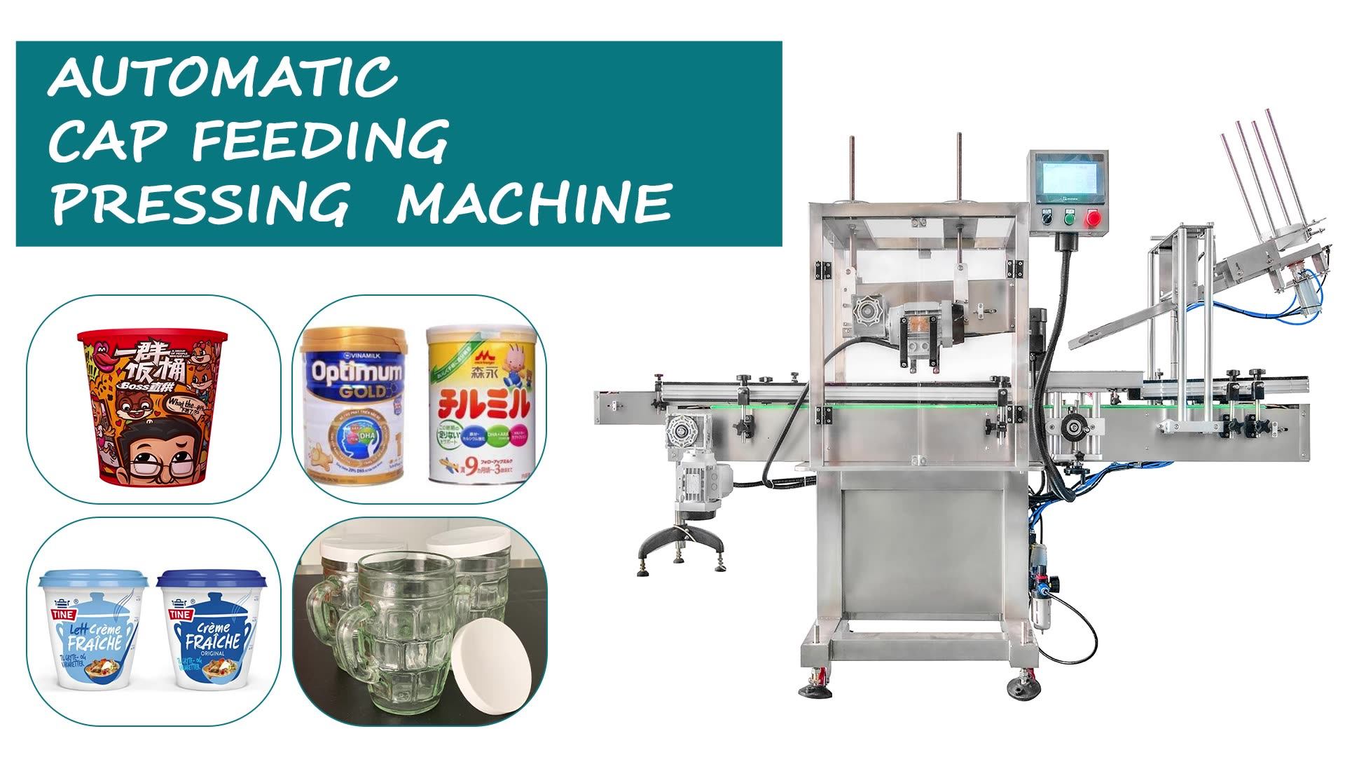 Yimu Pm50 Automatic Bottle Lid Closer Flip Top Cap Pressing Tightening ...