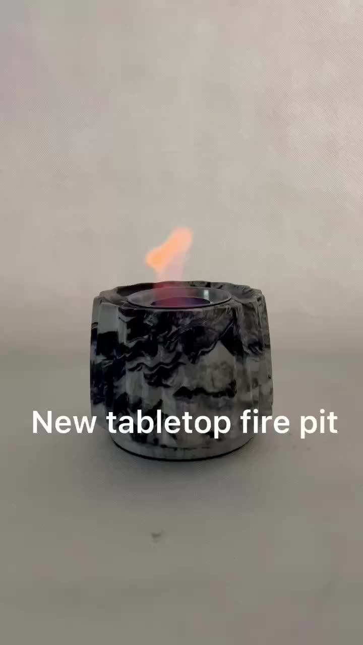 Unique Gifconcrete Orb Fire Pit Smores Station Kebab Grill Tabletop ...