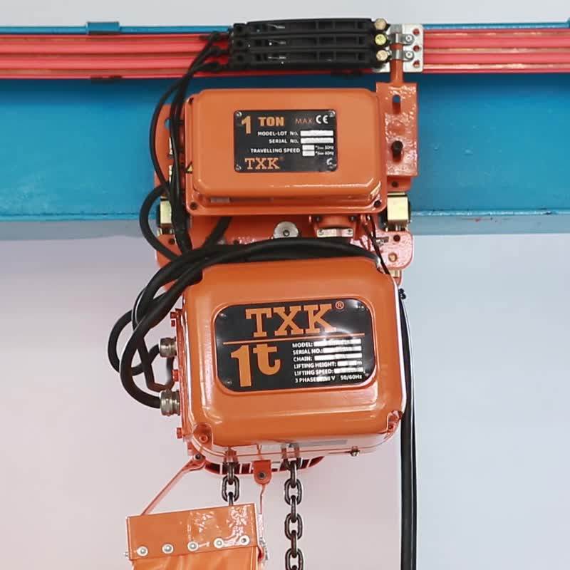 Single Lifting Speed 1 Ton Electric Chain Hoist - Buy 1 Ton Electric ...