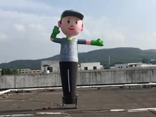 3m Waving Hands Inflatable Skyman For Advertising / Inflatable Moving ...