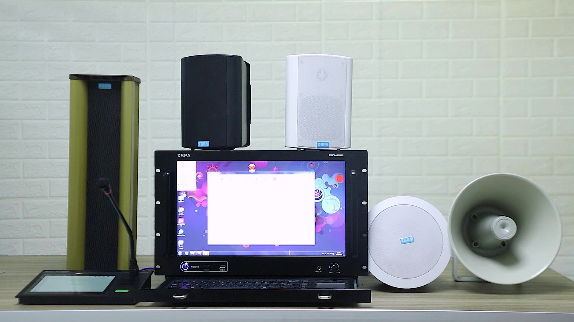 Public Address System Ip Pa Audio Professional Speaker Microphone Mixer ...