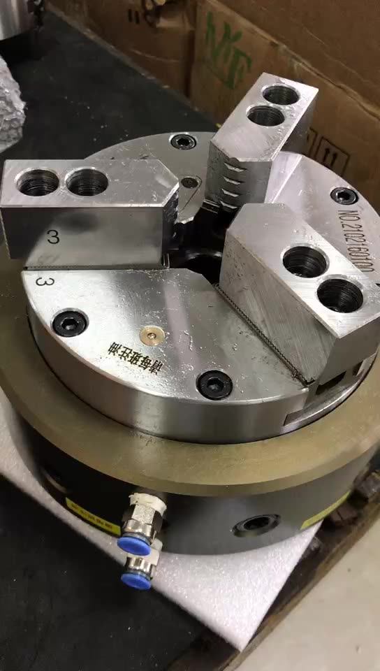 8 Inch 215mm 3-jaw Hollow Pneumatic Chuck Front-mounted Qz3-08 For Air ...