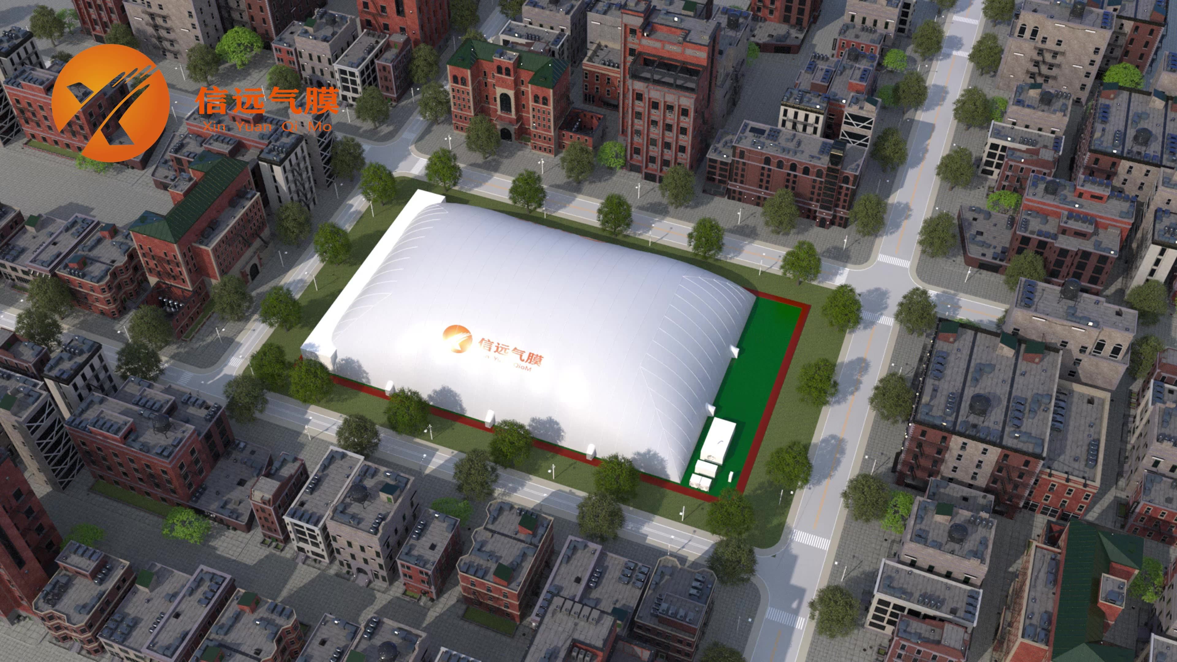 Inflated Membrane Integrated Sports Stadium Pneumatic Membrane ...