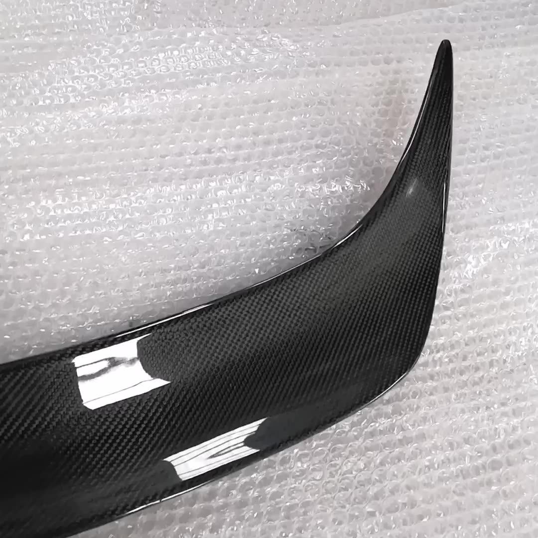Rz Style Carbon Fiber Rear Spoiler Body Kit For Tesla Model X Rear Tail ...