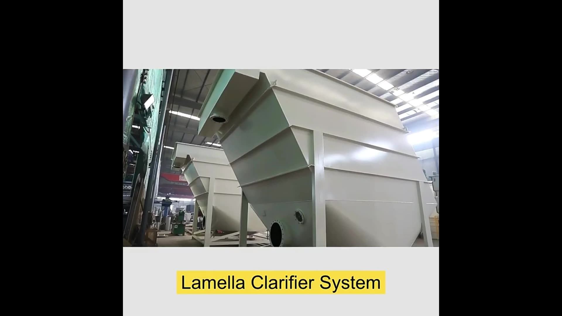 High Efficiency Lamella Clarifier System Inclined Plate For Sewage ...