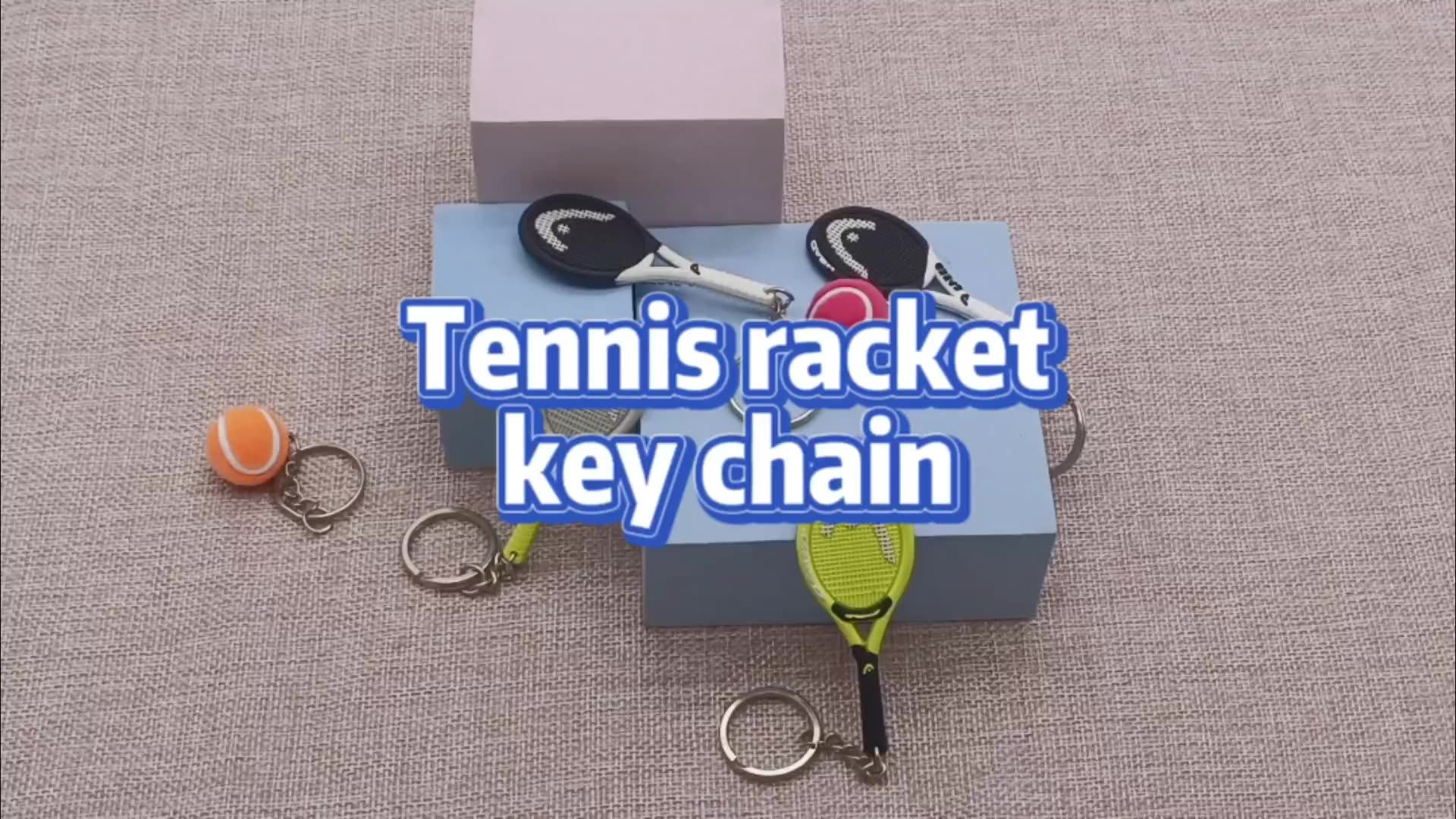 Wsnbwye Custom Beach Tennis Racket Keychains Laveros Anime Sublimation ...