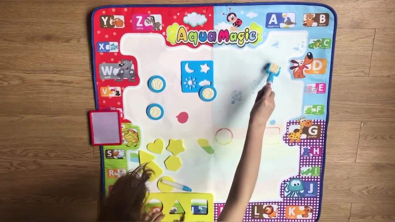 Kid Painting Toy Erasable Magic Aqua Doodle Water Drawing Mat - Buy ...