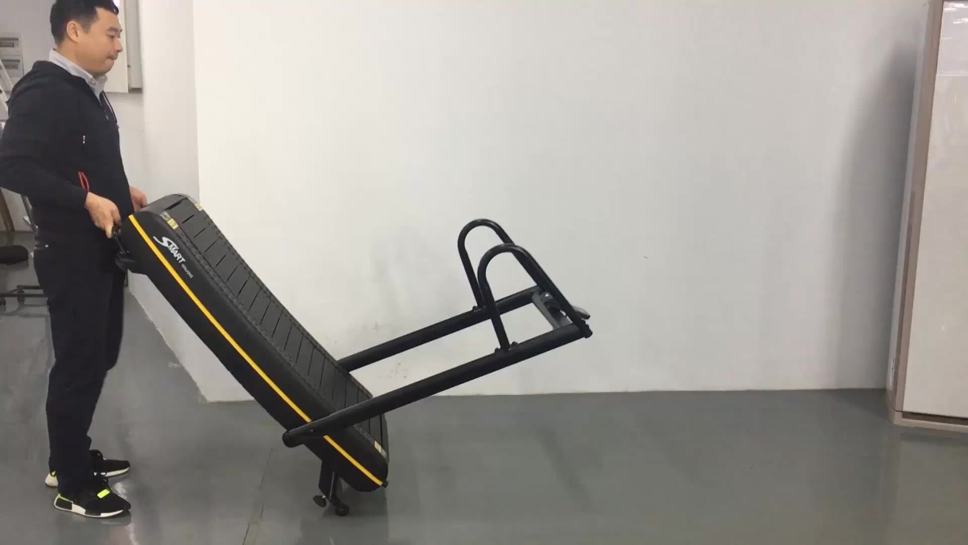 Runsmart Woodway Manual Curved Treadmill Fitness Running Machine Home ...