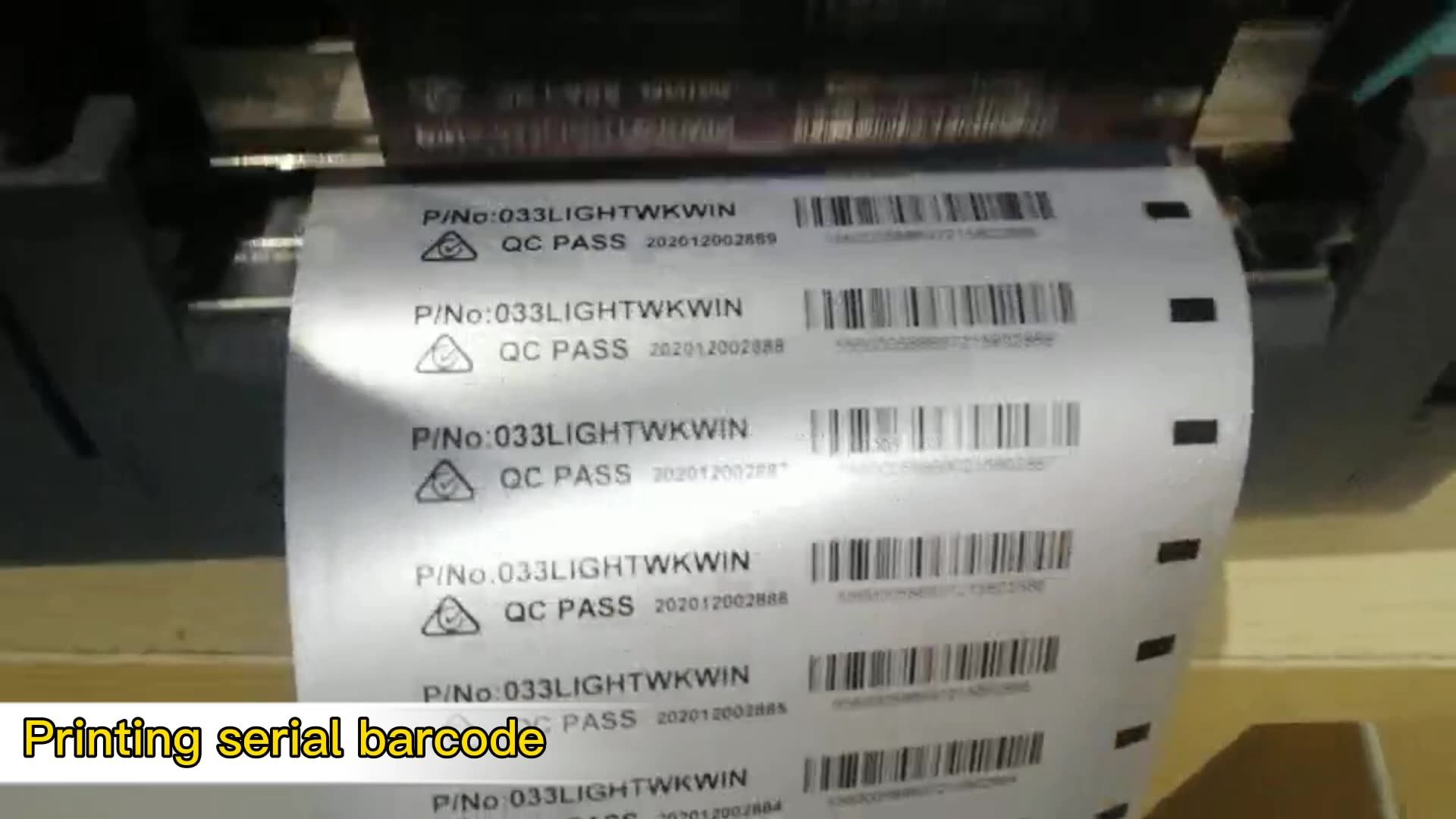 Custom Self Adhesive Serial Barcode Number Label Sticker Roll Printing ...