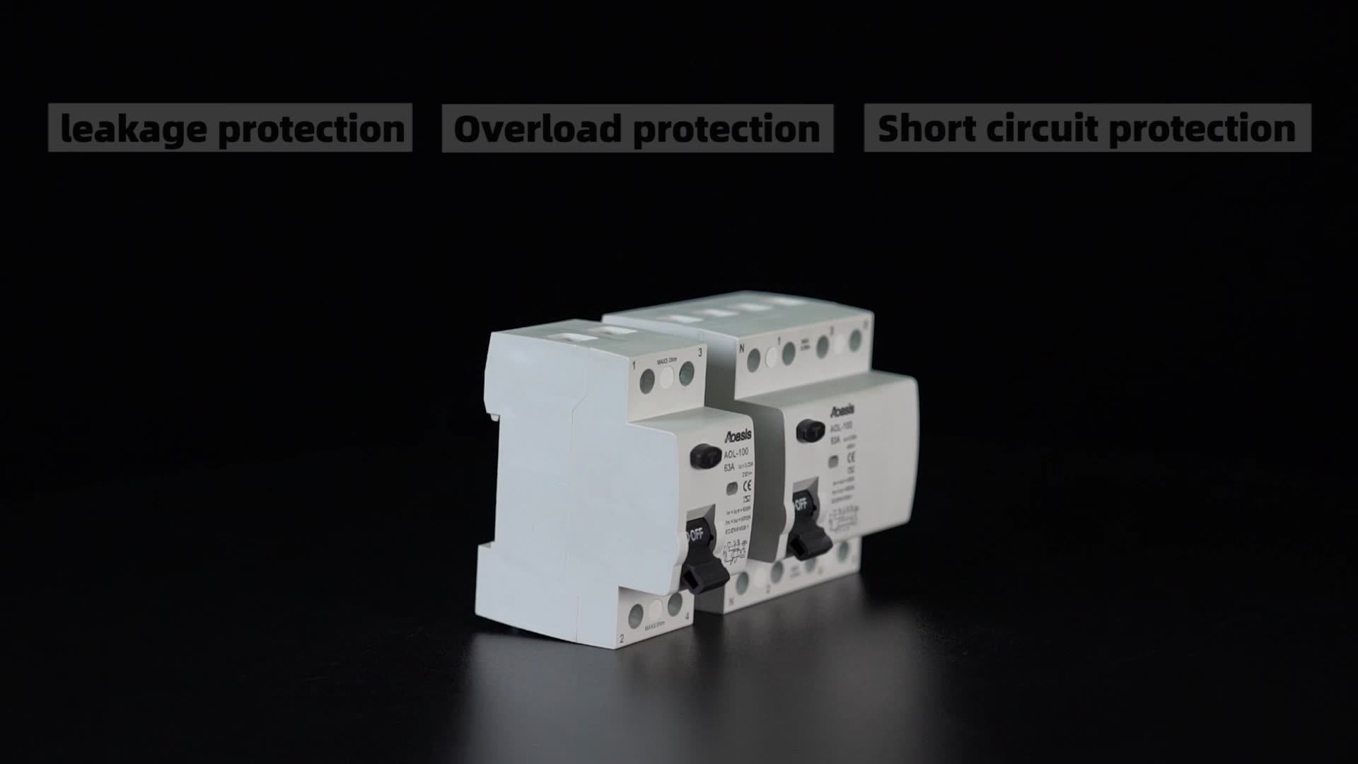 Aolr-100 63a 30ma Rcd 2 Pole 63a Circuit Breakers Price For Home Power ...