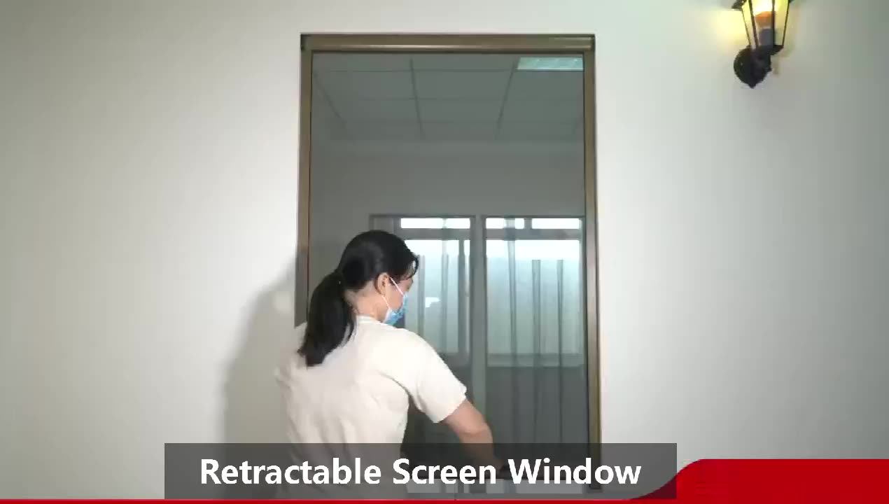 Diy Simple Design Pull Down Screen Window Aluminum Invisible ...