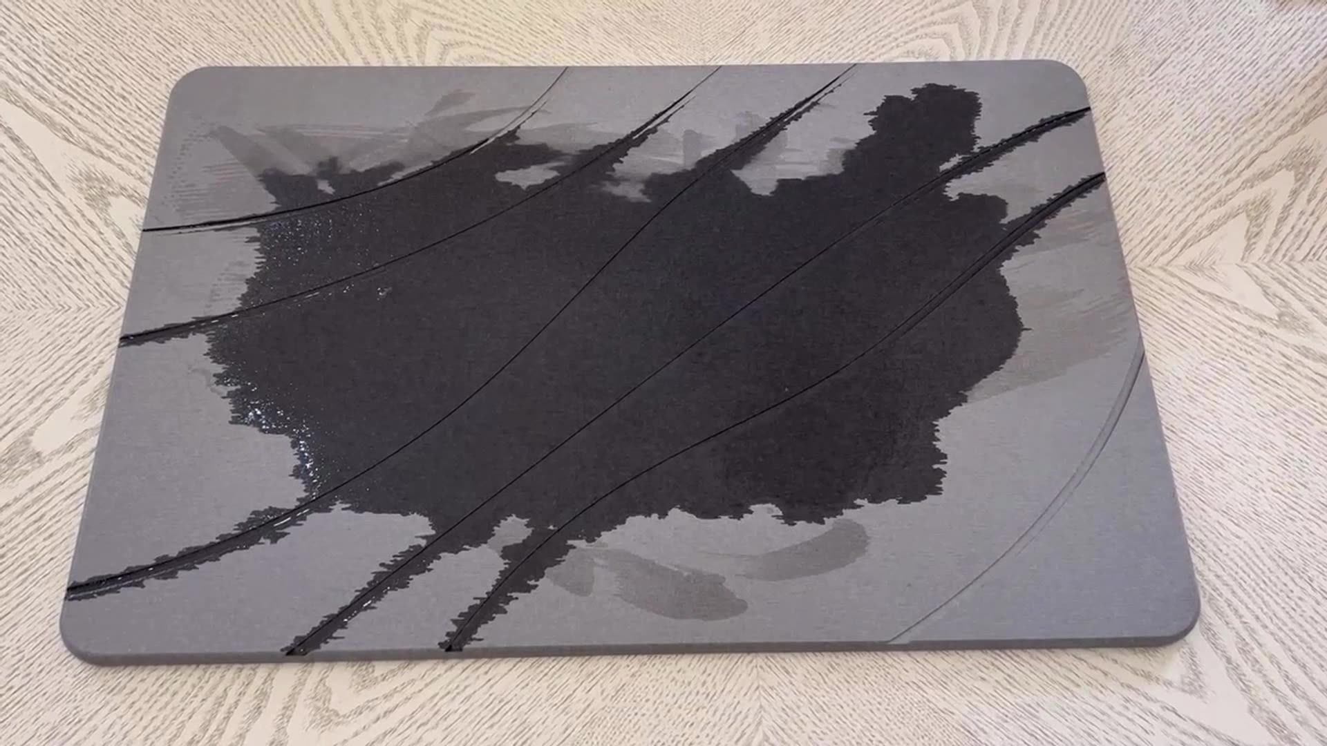 Ultra Fast Drying Engrave Stone Bath Mat Home Decor Diatomate Stone ...