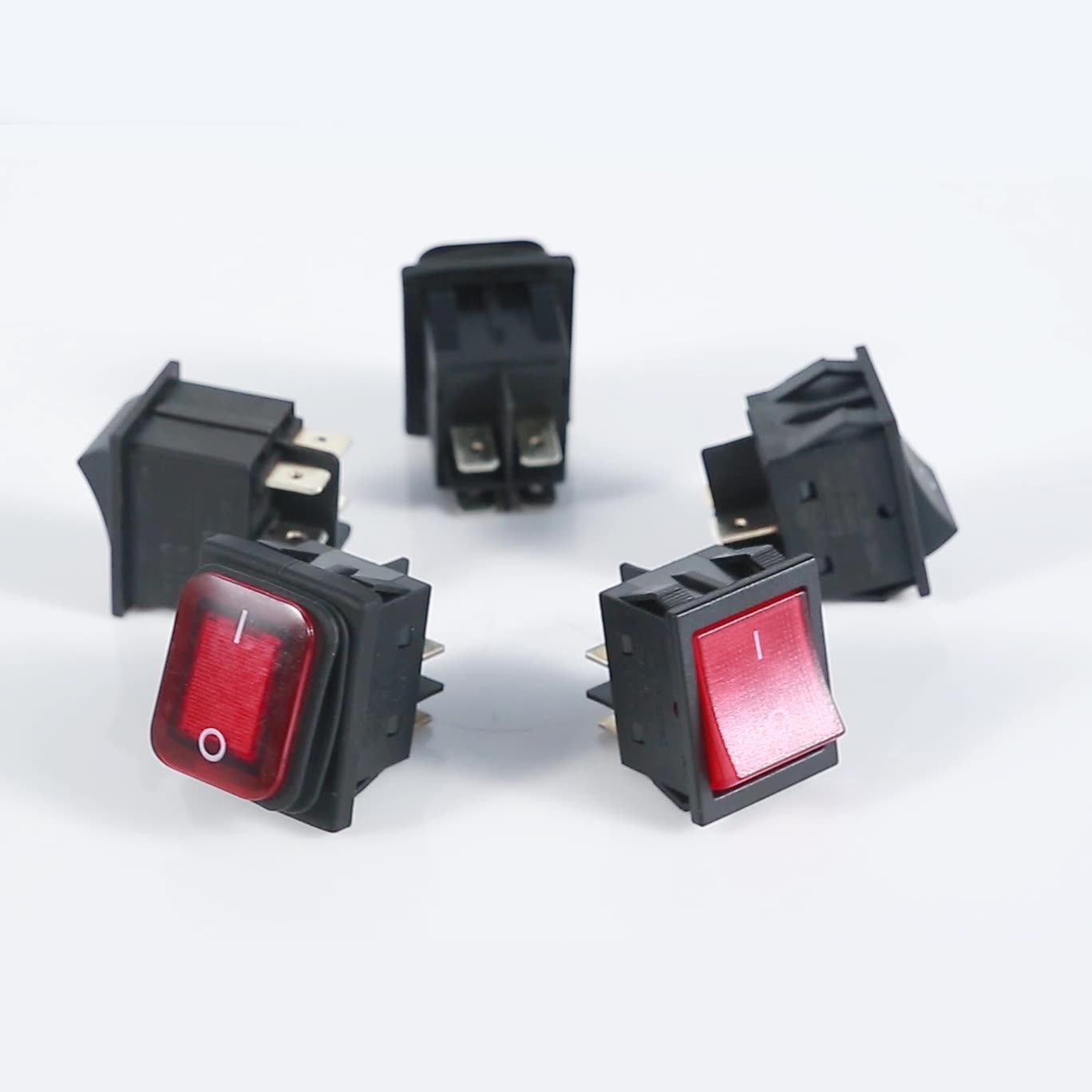 Kcd4-101 2 Position 16a 250vac/ 20a 125vac Power Switch With Light Spst ...