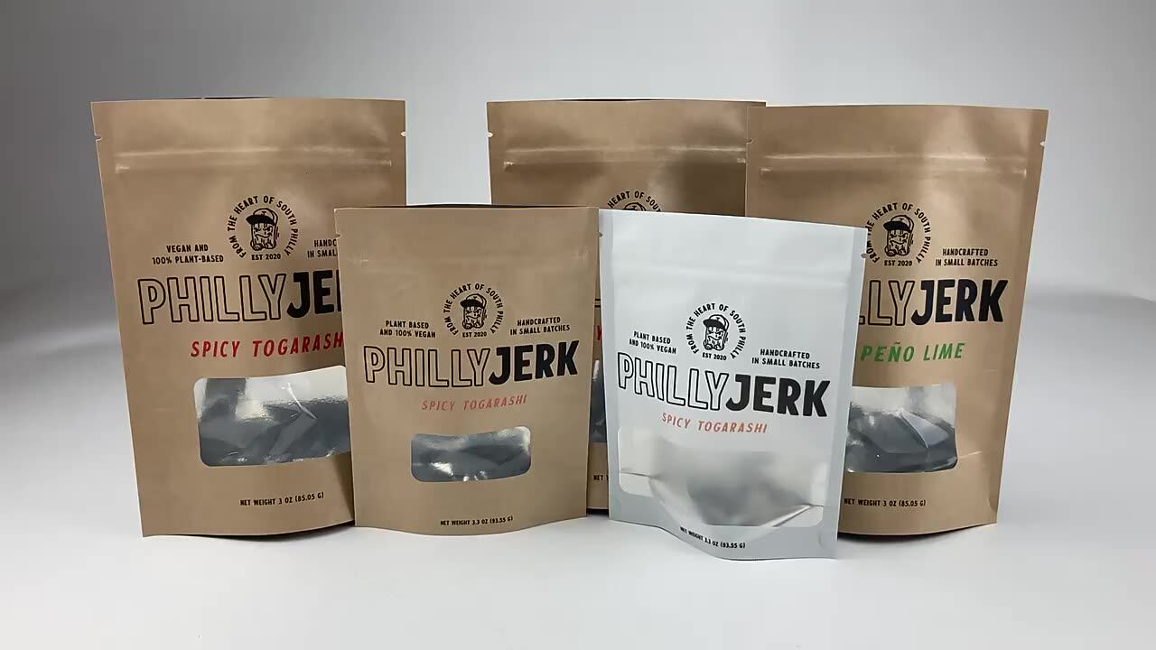 Eco Compostable Bags Biodegradable Pla Packing Ziplock Craft Kraft ...