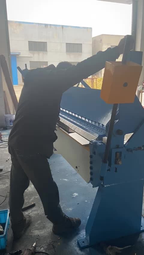 Manual Type Hand Brake Small Sheet Metal Bender Box And Pan Finger ...