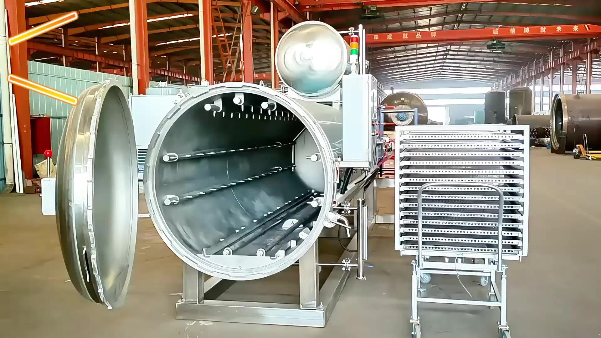 Food Autoclave Sterilizer Industrial Food Retort 500l Machine Autoclave ...