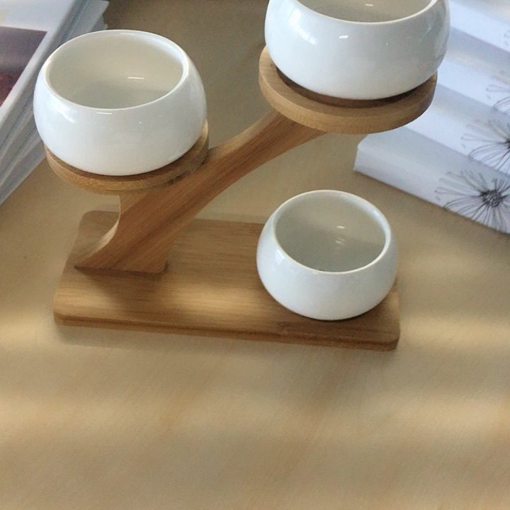 Planter Pots Indoor,3 Pack 3 Inch White Ceramic Decorative Small Round ...