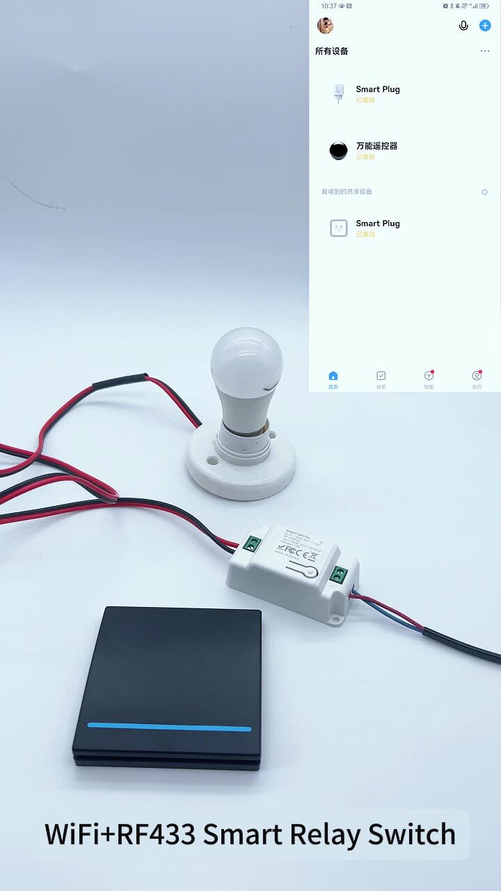 Wifi Intelligent Circuit Breaker Rf433mhz Tuya Diy Switch Module Voice ...