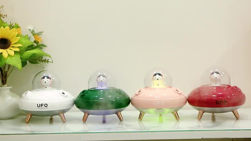 400ml Dual Nozzles Ufo Humidifier Usb Desktop Air Humidifier Cute ...