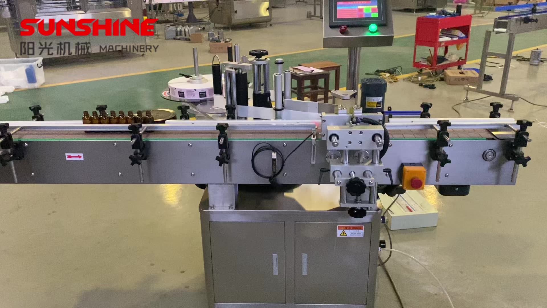 Automatic Adhesive Round Bottle Label Sticker Labeling Machine For ...