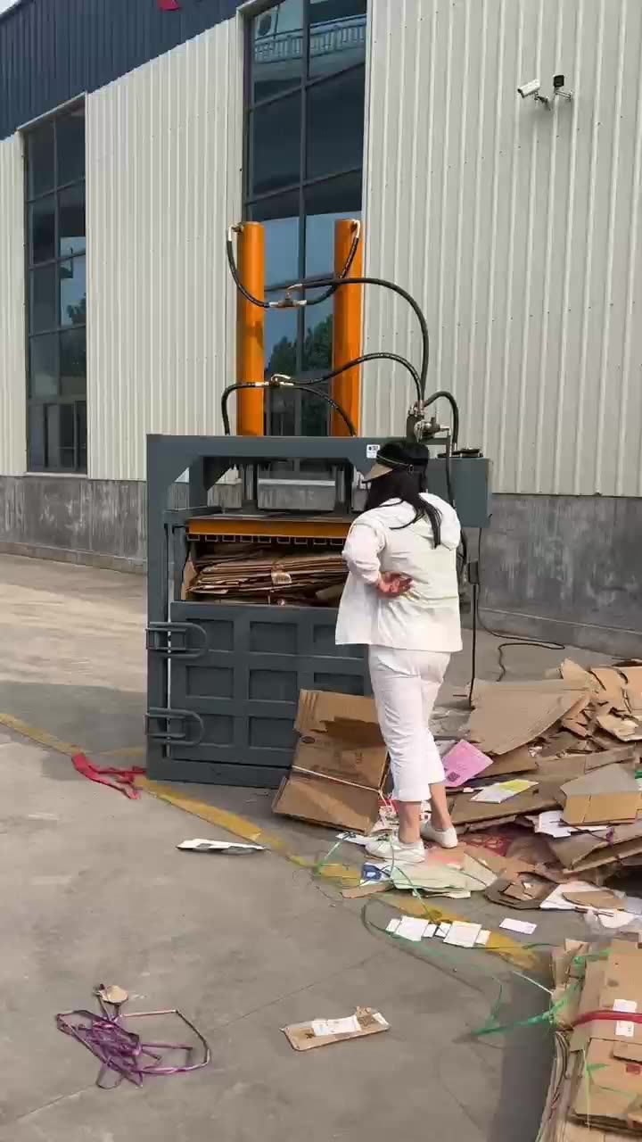 Vertical Hydraulic Carton Paper Cardboard Plastic Pet Bottle Press ...