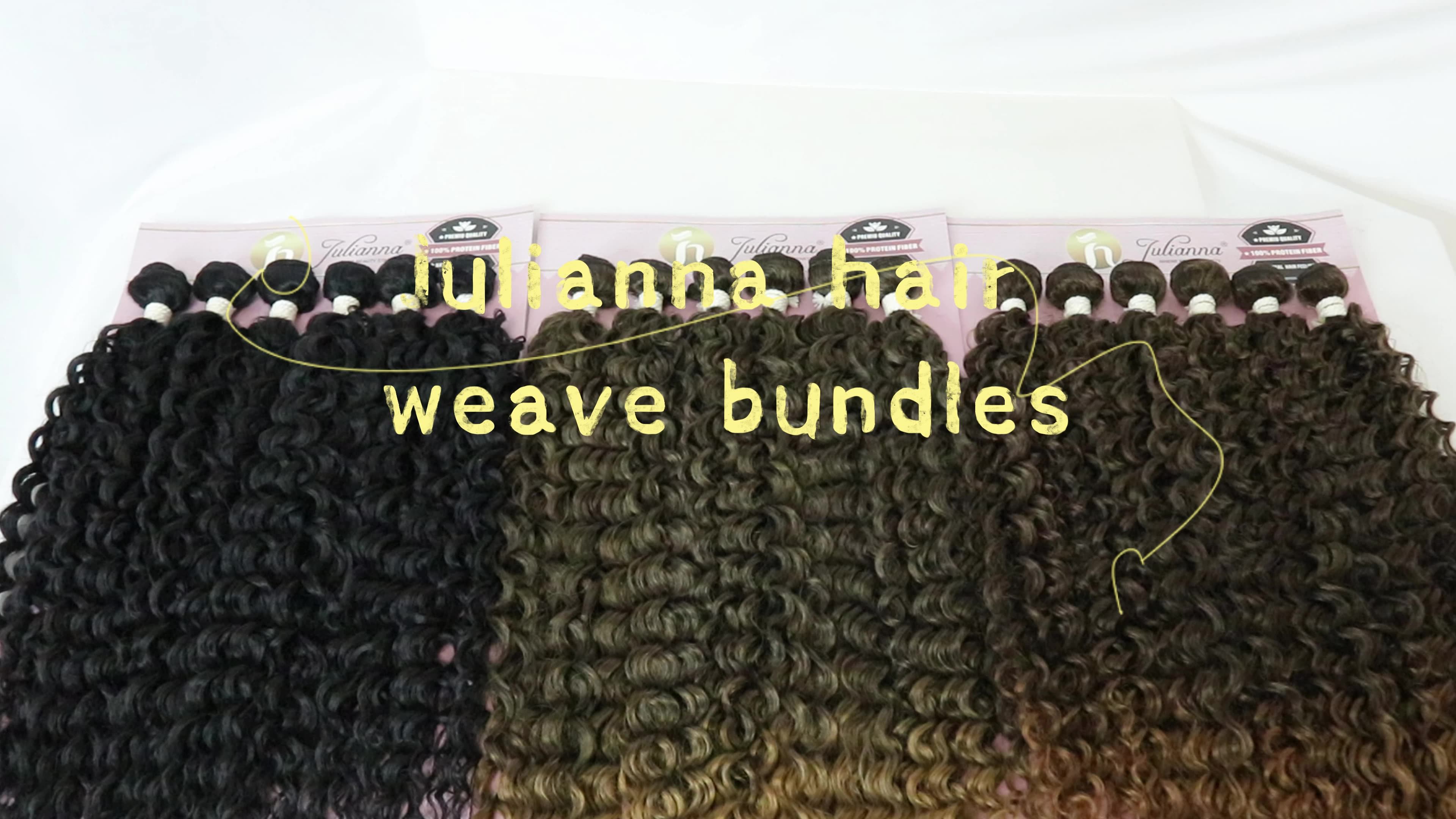 Julianna High Quality Packet Smooth Ombre Curly Protein Fiber Organic ...