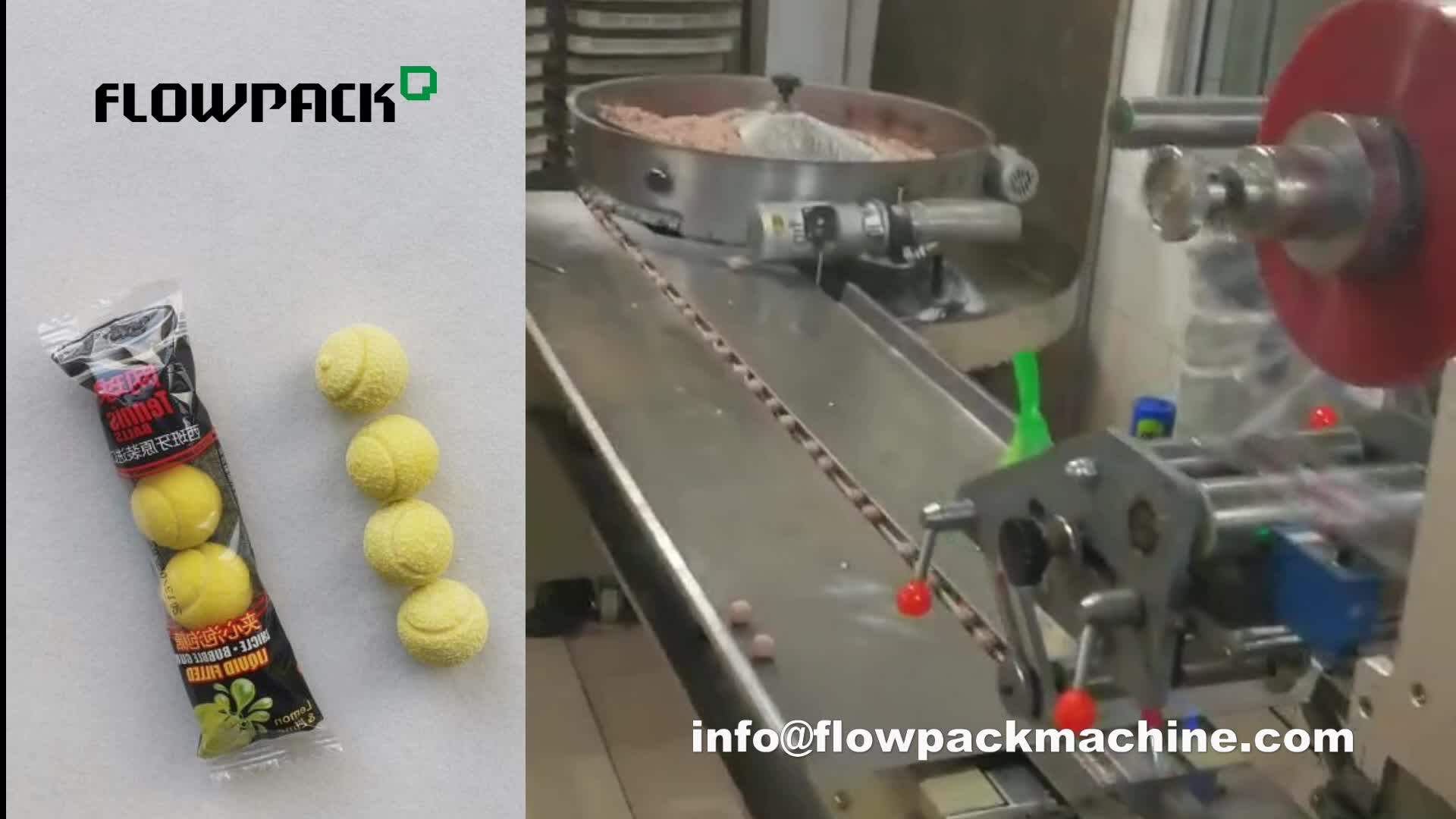 Automatic Horizontal Flow Soft Candi Wrapping Small Toffee Pillow Bag ...