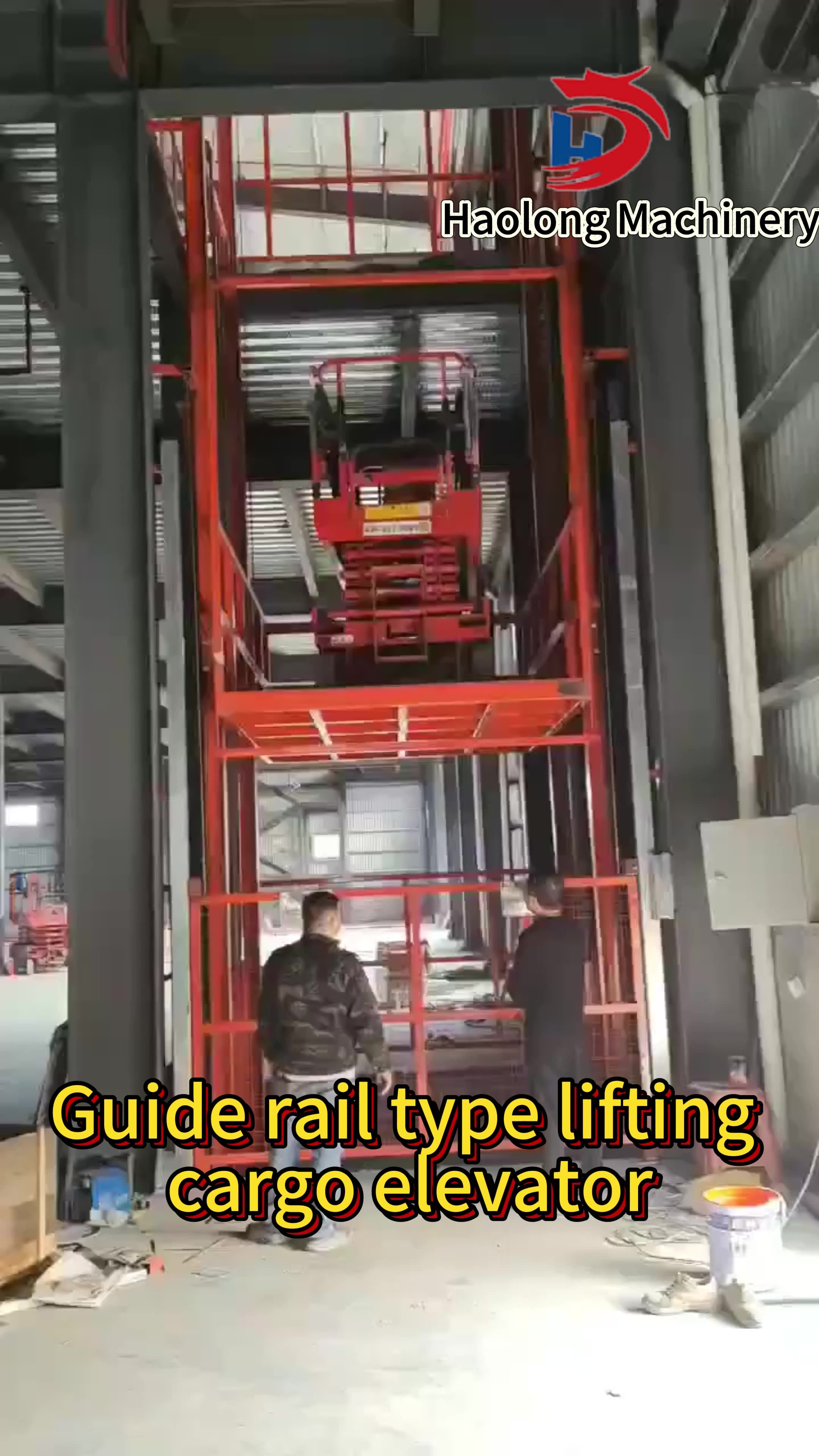 Made In China Warehouse Elevator Guide Rail Cargo Lifting Platform ...