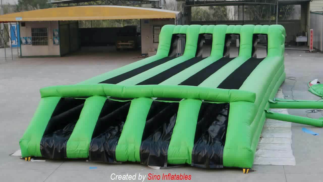 15x6m Kids N Adults 4 Lanes Snake Inflatable Tunnel Obstacle Course For ...